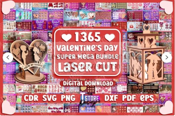 Super Huge Valentines Day Mega Bundle – Tu bunker de Vectores y más
