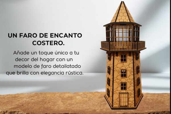 Faro 3D para Corte Láser – Archivo Digital SVG DXF – Tu bunker de ...