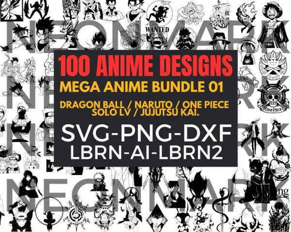 Mega Bundle Anime 100 Diseños – Archivos para Corte Láser – Tu bunker ...