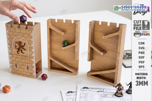 Torre de Dados 3D para Juegos de Rol en Corte Láser – Tu bunker de ...