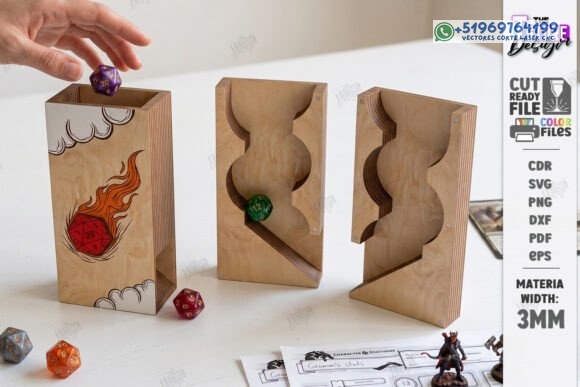 Torre de Dados 3D para Juegos de Rol en Corte Láser – Tu bunker de ...